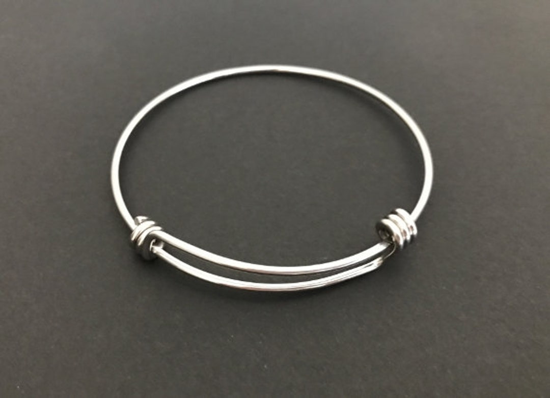Stainless Steel Adjustable Bangle. Adjustable Stainless Steel Bracelet ...