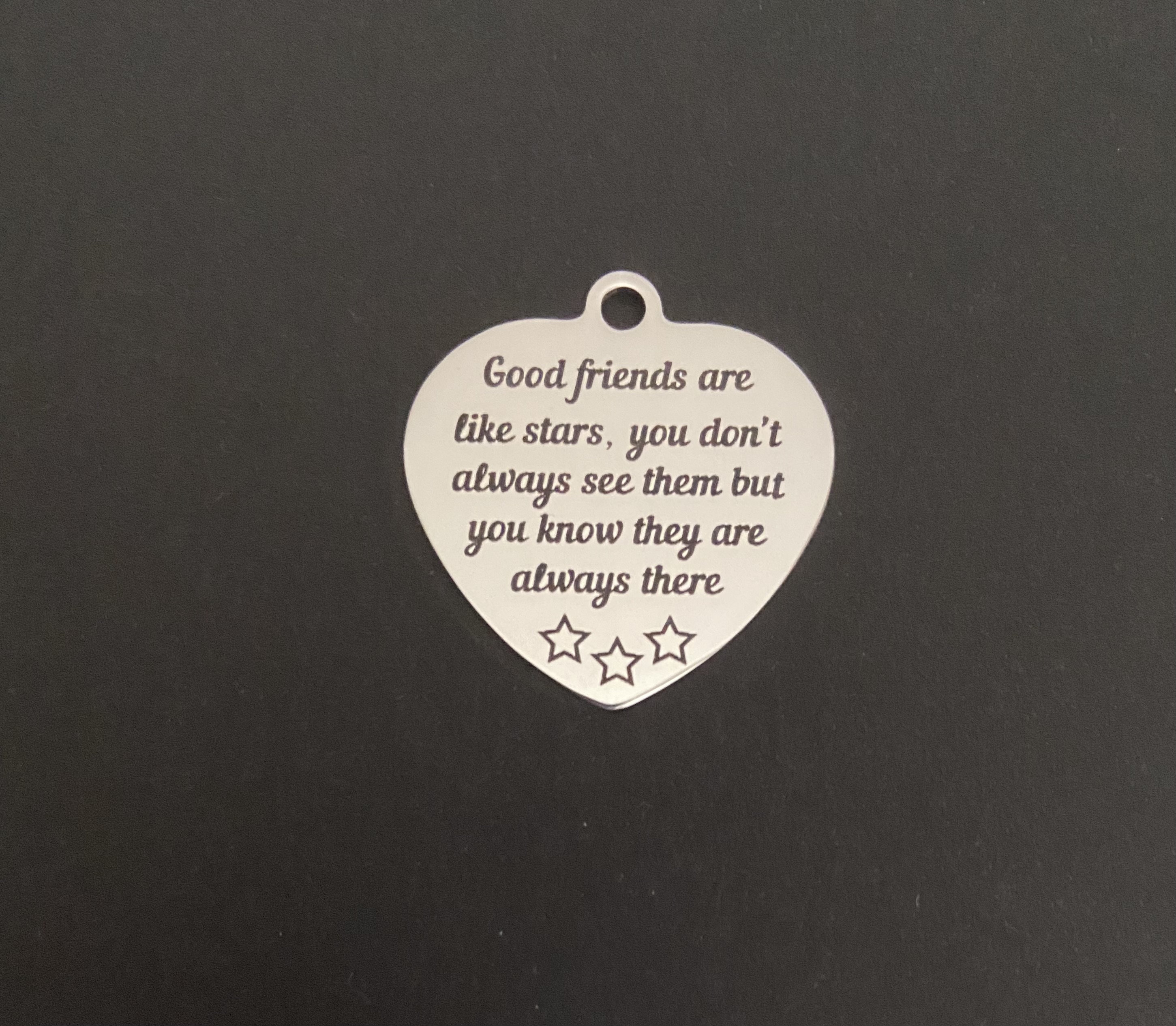 LARGE Stainless Steel Friendship Charm. Lot of 1 / 5 / 10 / 20 / 30 PCS ...