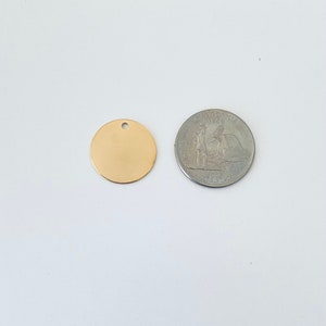 20MM Gold Stainless Steel Round Blanks. Hand Stamping Round - Etsy