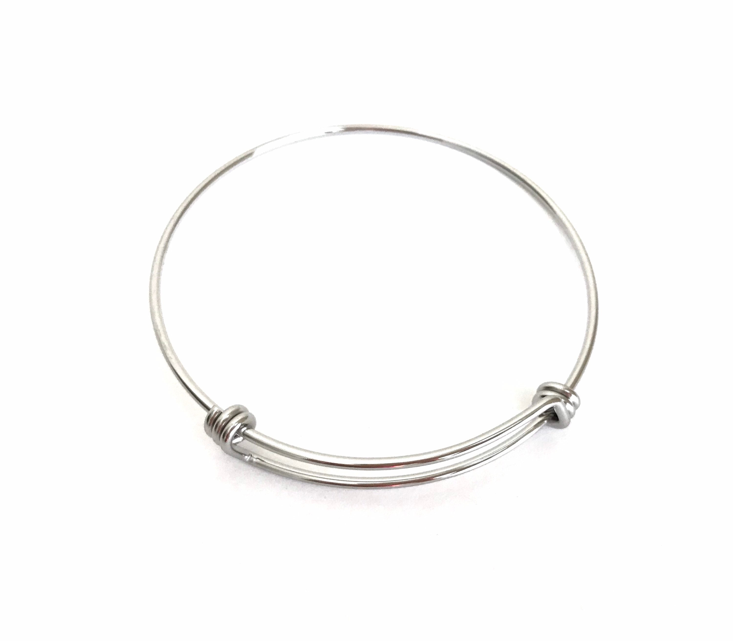 Stainless Steel Adjustable Bangle. Adjustable Stainless Steel - Etsy
