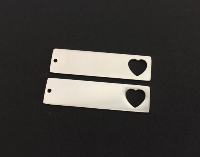 LARGE Stainless Steel Long Bar Blanks. Hand Stamping Tags. Key - Etsy