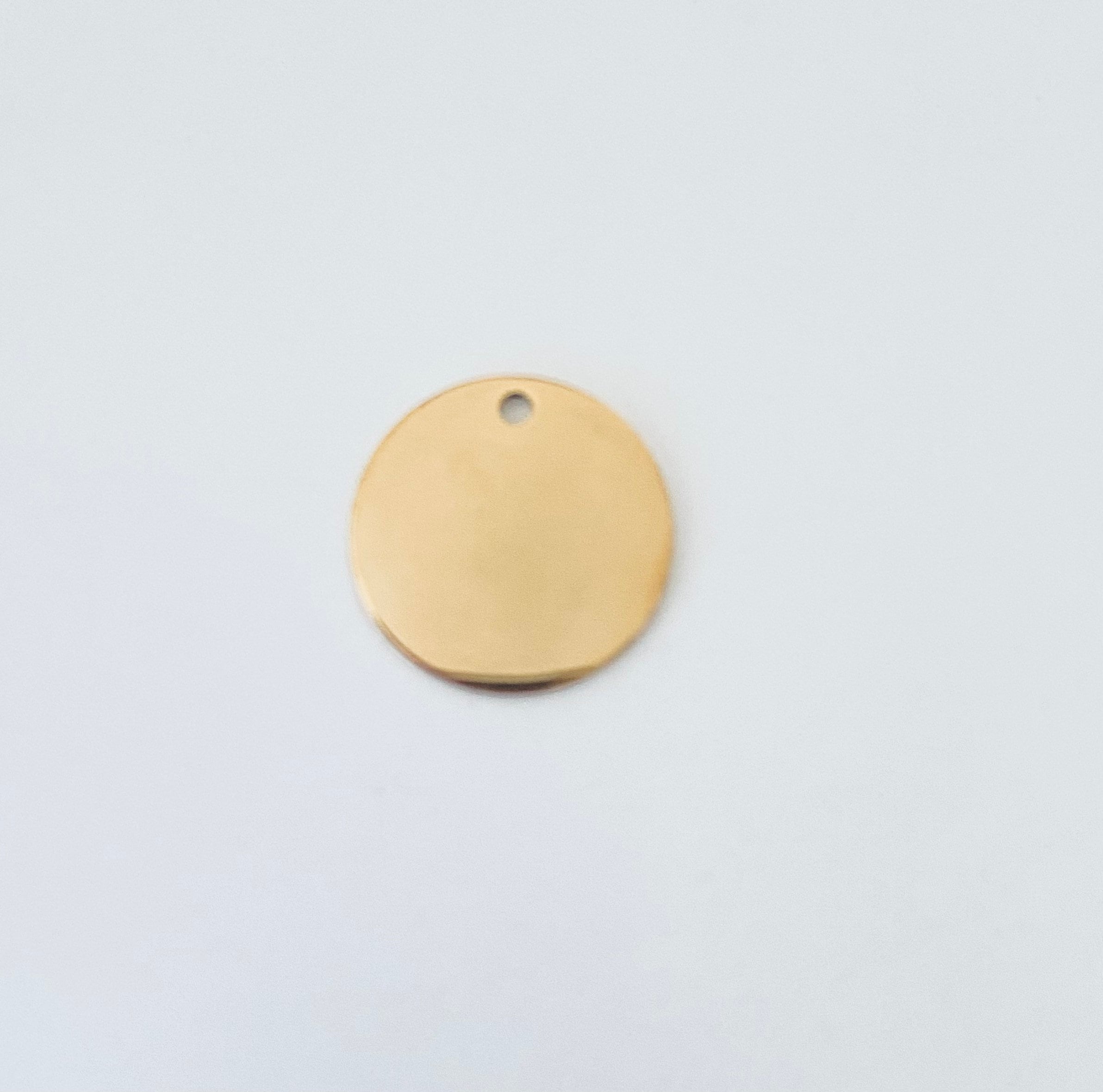 20MM Gold Stainless Steel Round Blanks. Hand Stamping Round - Etsy