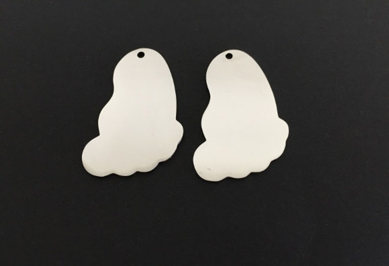 Stainless Steel Shiny Footprint Blanks. Hand Stamping - Etsy