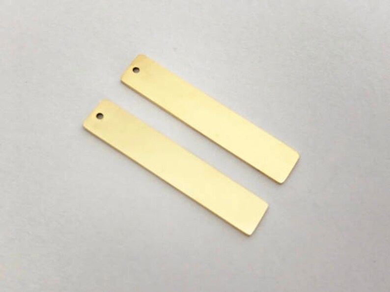 Gold Stainless Steel Vertical Name Plate Blanks. 6mm X 32mm - Etsy
