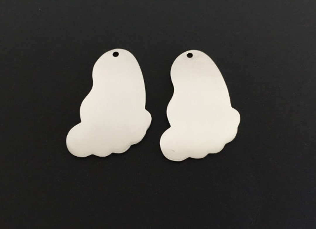 Stainless Steel Shiny Footprint Blanks. Hand Stamping - Etsy