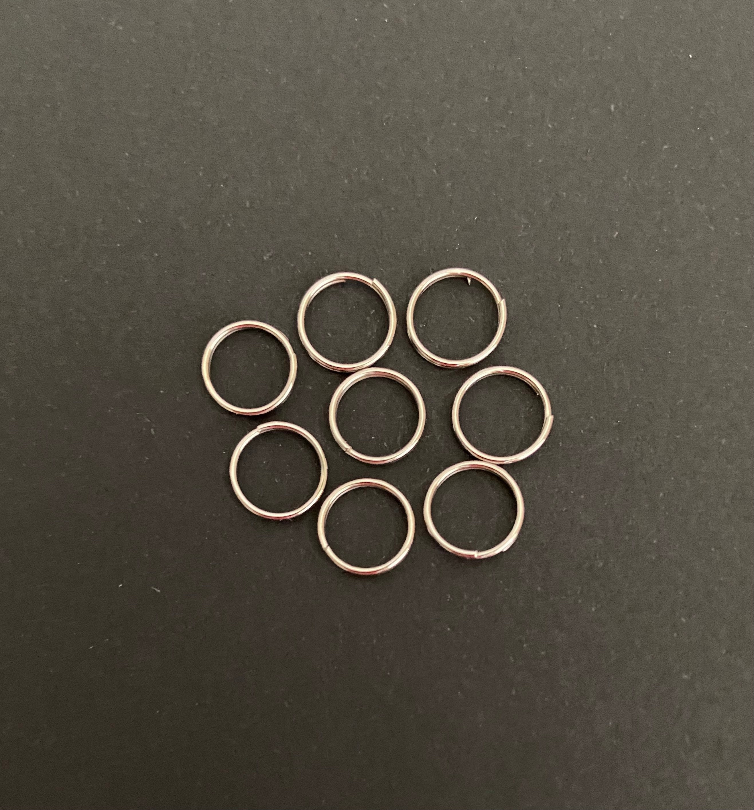 8MM THIN Small Split Rings. Small Round Split Jump Rings. Jump | Etsy UK