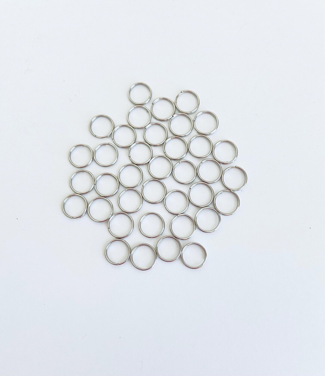 8MM THIN Small Split Rings. Small Round Split Jump Rings. Jump Rings ...