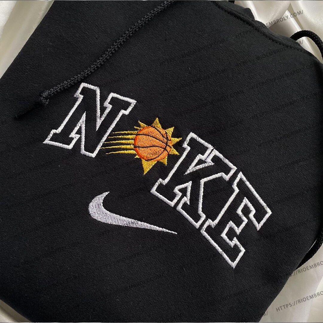 Phoenix Basketball Vintage Embroidered Crewneck Sweatshirt, Suns Retro ...