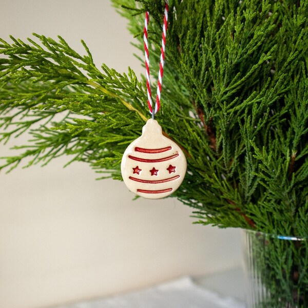 Ceramic Christmas Ornaments Handmade - Etsy