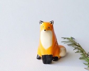 Ceramic fox | Etsy