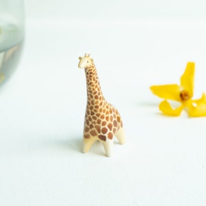 Miniature Handmade Ceramic Giraffe Figurine | Etsy