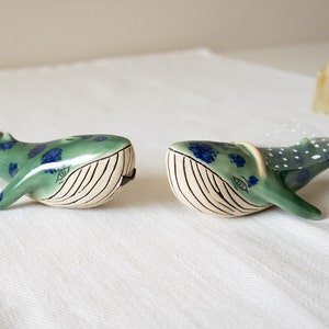Handmade Ceramic Blue Whale Figurine - Etsy