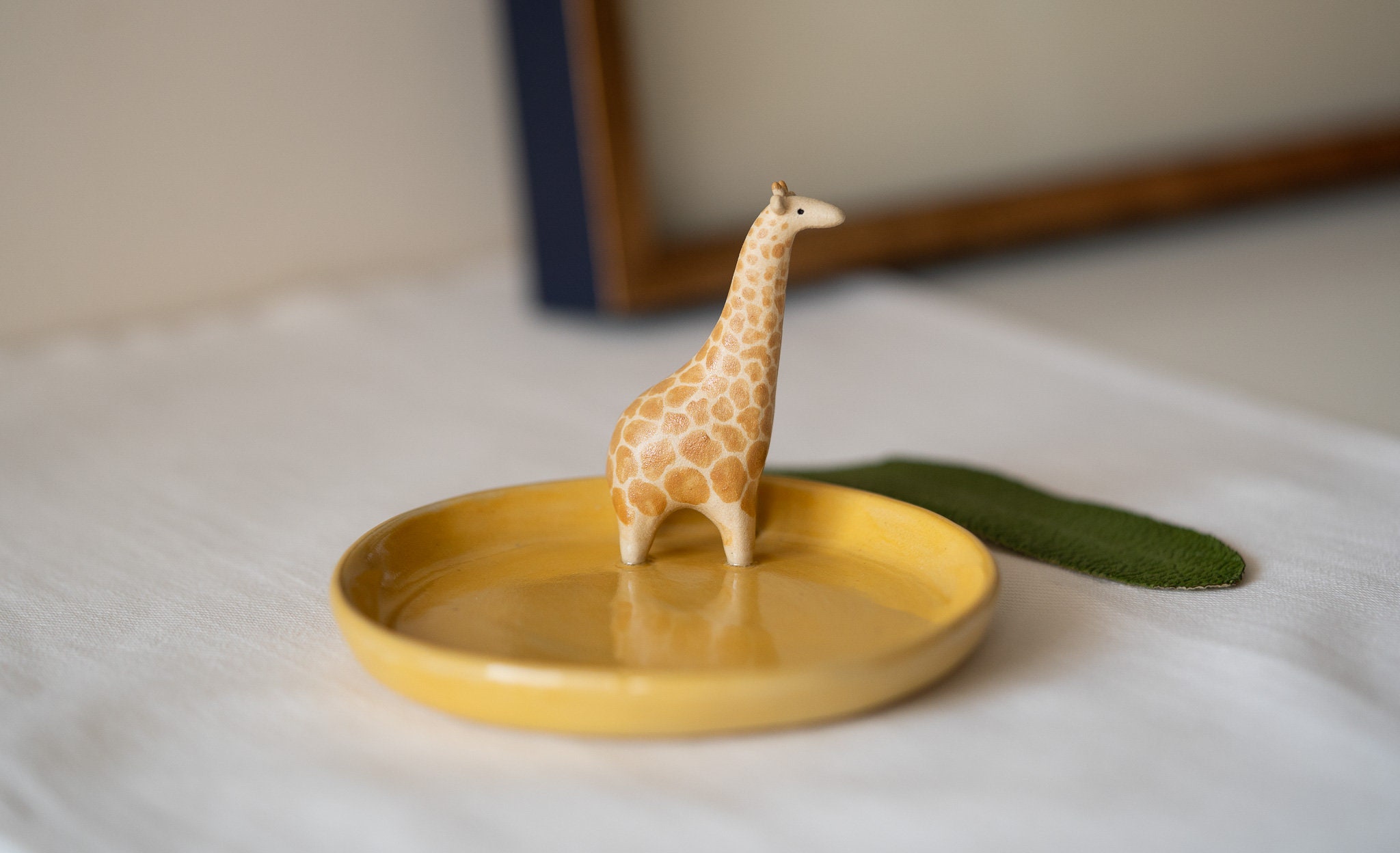 Handmade Ceramic Ring Dish With Giraffe - Etsy