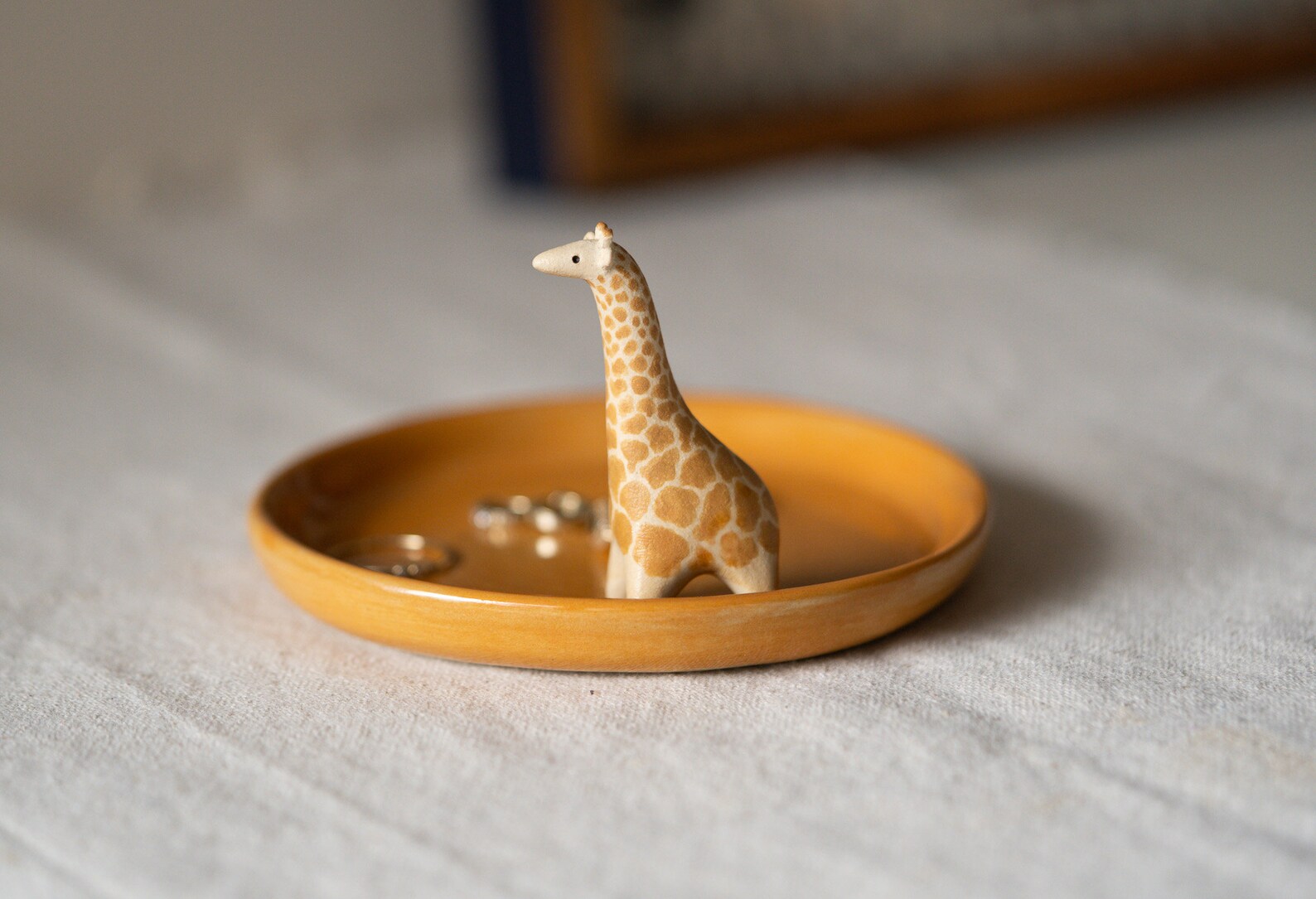 Handmade Ceramic Ring Dish With Giraffe - Etsy