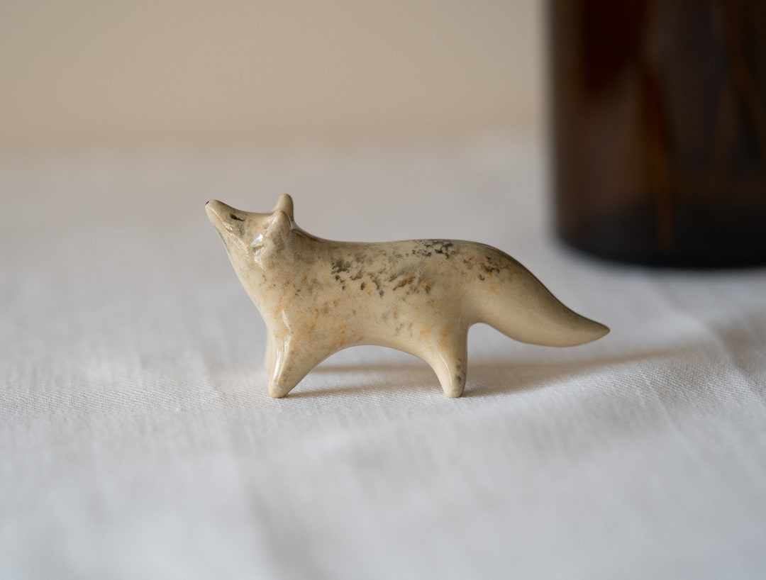 Handmade Ceramic Arctic Wolf - Etsy