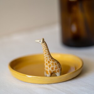 Handmade Ceramic Ring Dish With Giraffe - Etsy