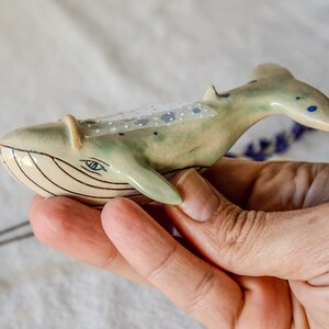 Handmade Ceramic Blue Whale Figurine - Etsy