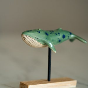 Handmade Ceramic Blue Whale Figurine - Etsy