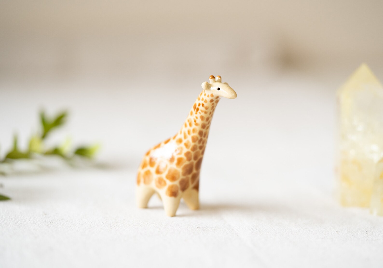 Miniature Handmade Ceramic Giraffe Figurine - Etsy