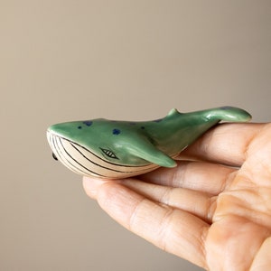 Handmade Ceramic Blue Whale Figurine - Etsy