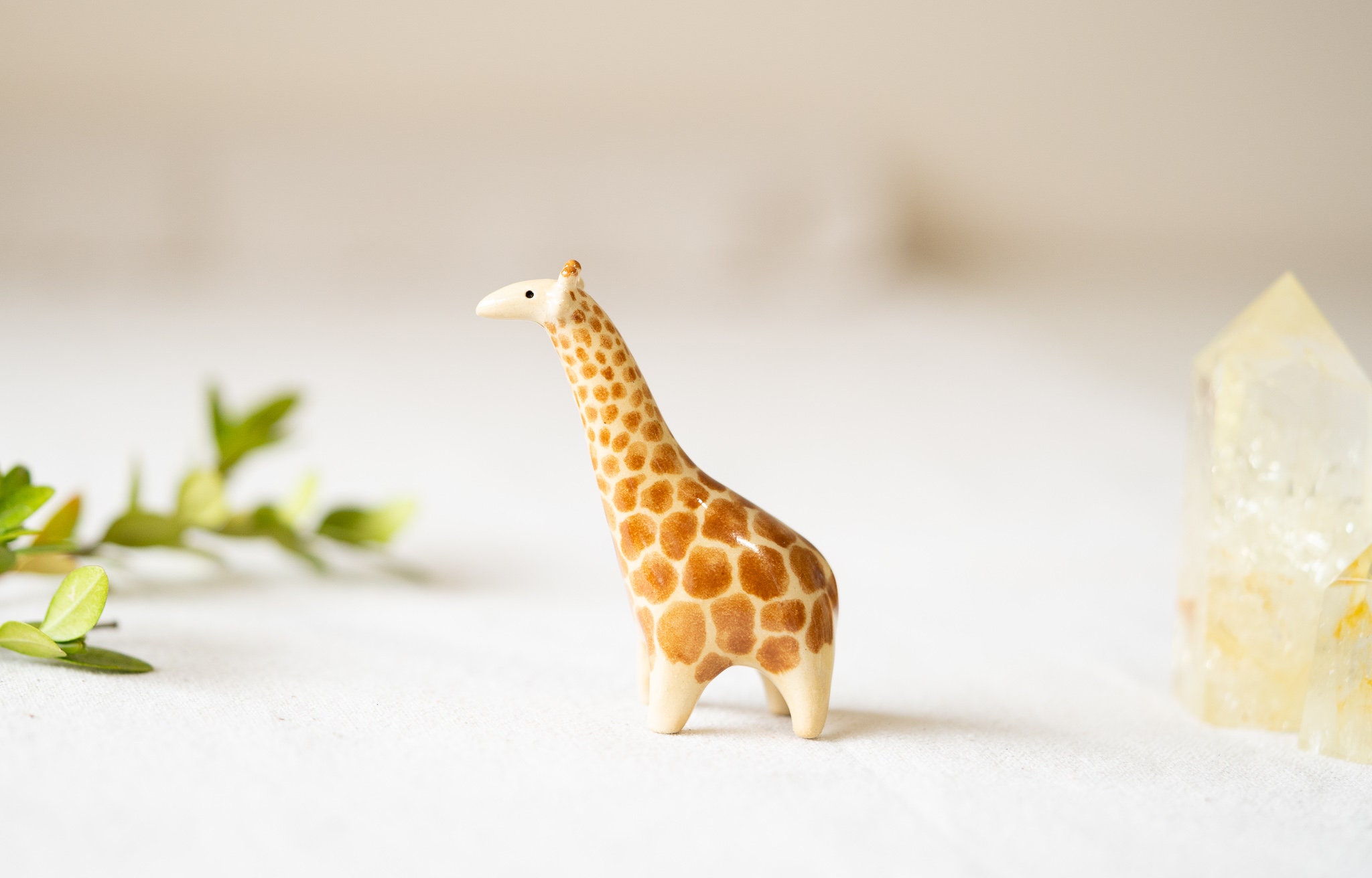 Miniature Handmade Ceramic Giraffe Figurine - Etsy