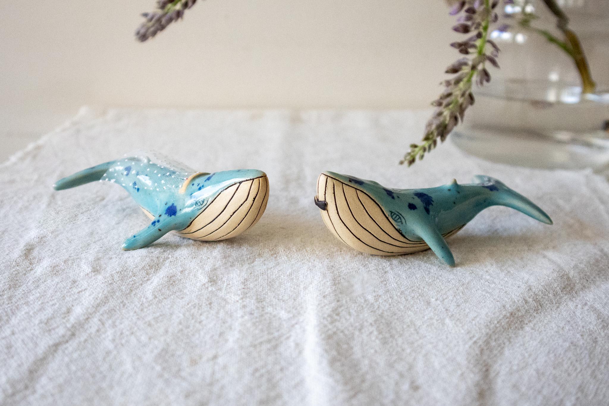 Handmade Ceramic Blue Whale Figurine - Etsy