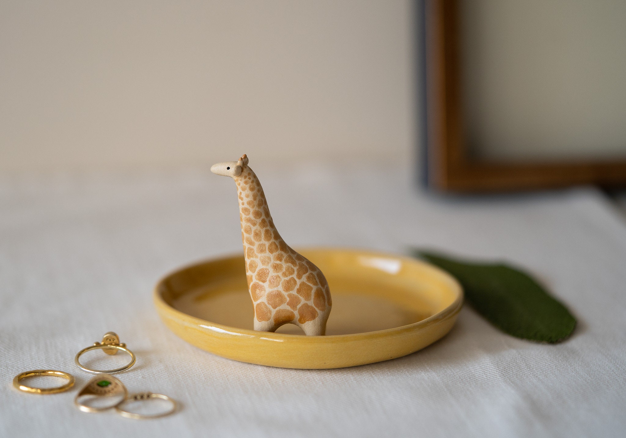 Handmade Ceramic Ring Dish With Giraffe - Etsy