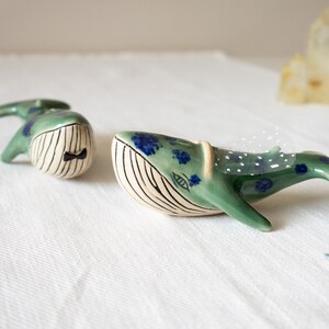 Handmade Ceramic Blue Whale Figurine - Etsy