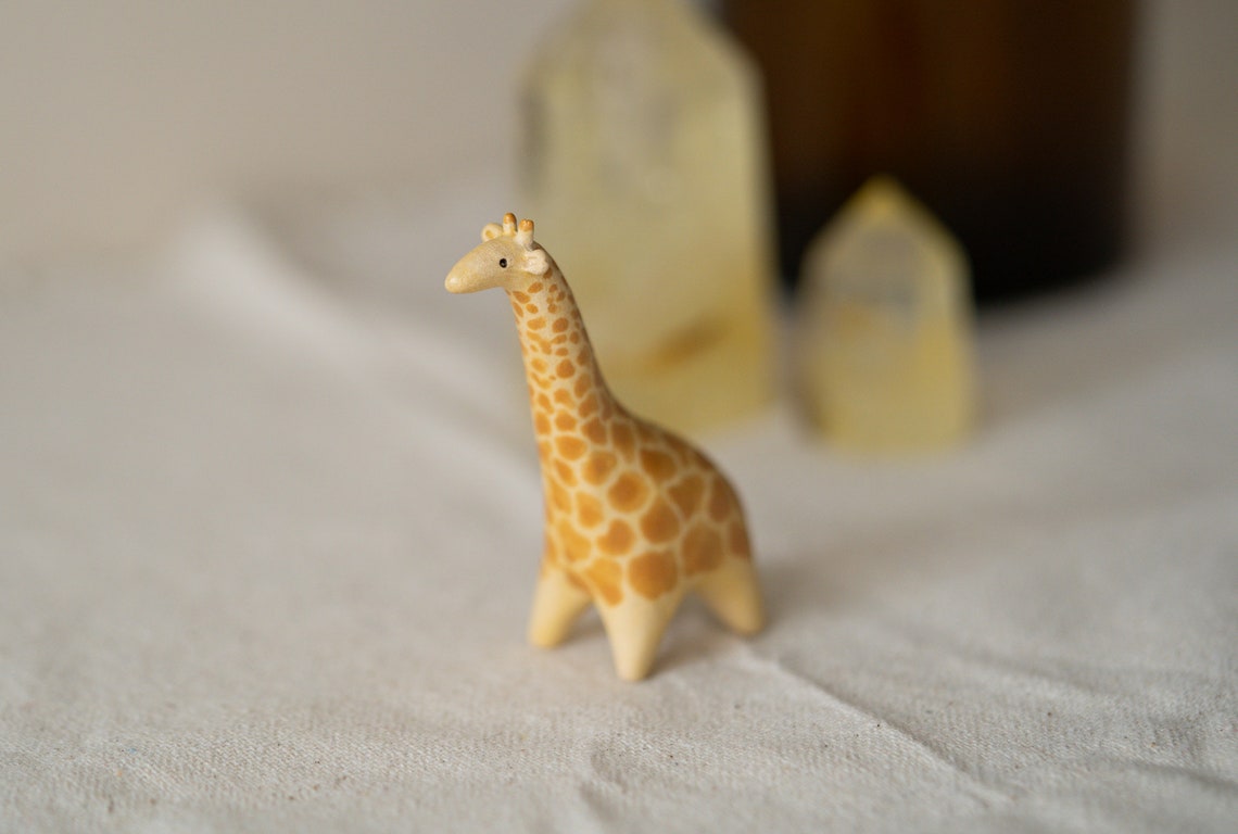Miniature Handmade Ceramic Giraffe Figurine - Etsy