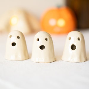 Set of Three Handmade Ceramic Ghosts - Etsy