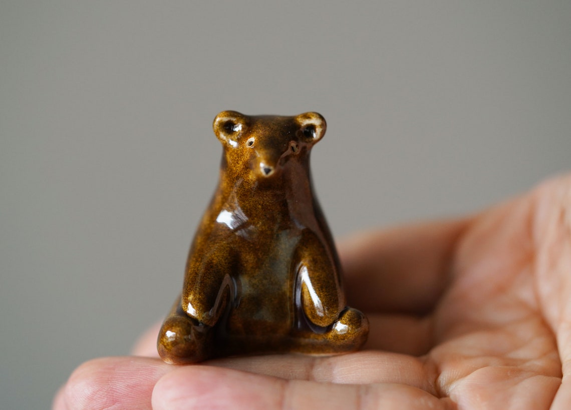Handmade Ceramic Bear Figurine - Etsy
