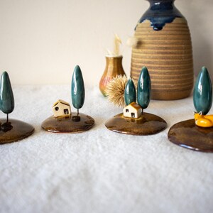 Handmade Ceramic House Under Trees - Etsy