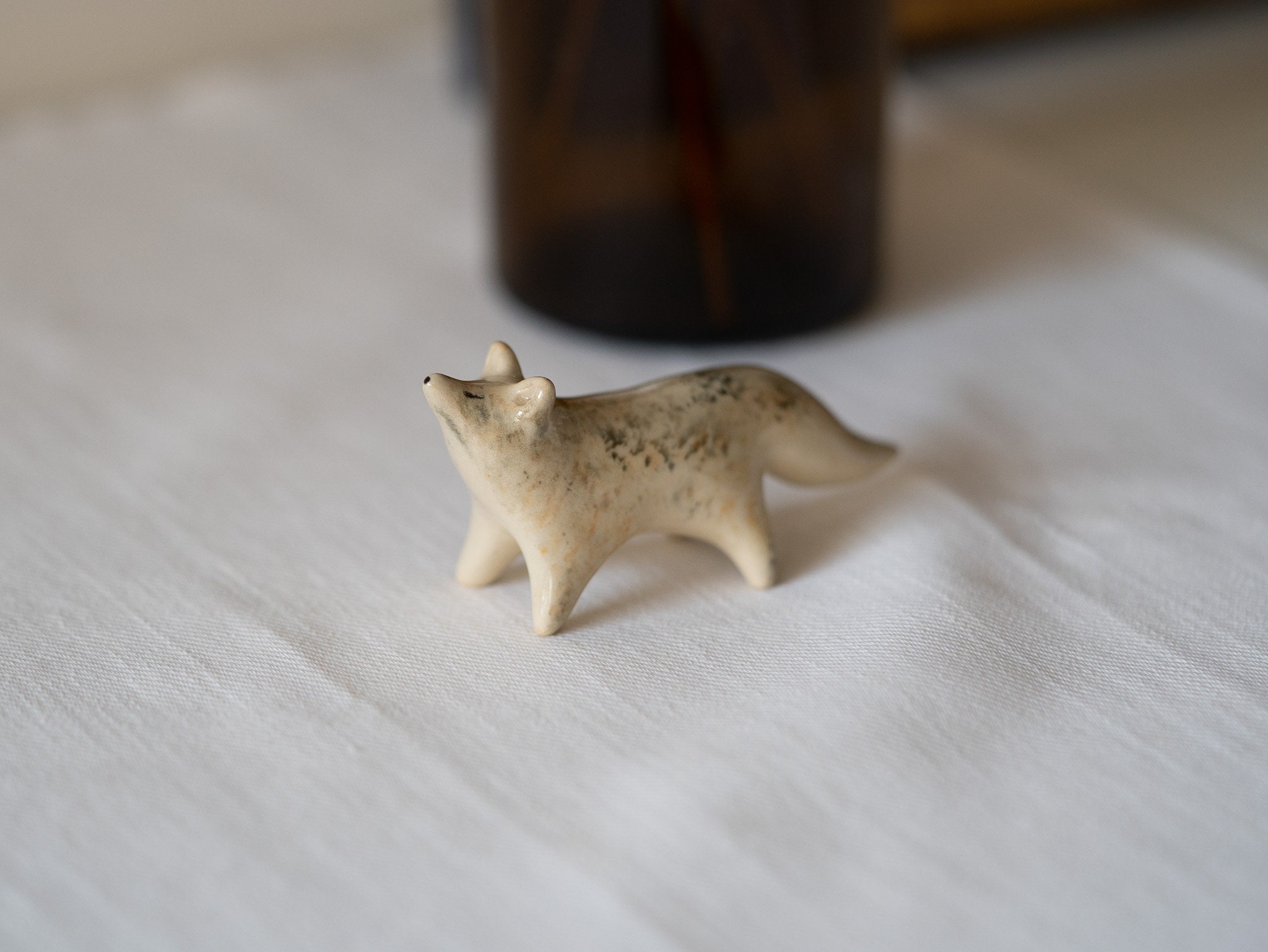 Handmade Ceramic Arctic Wolf - Etsy