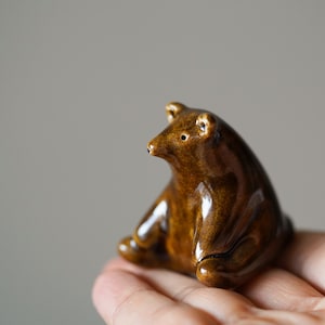 Handmade Ceramic Bear Figurine - Etsy