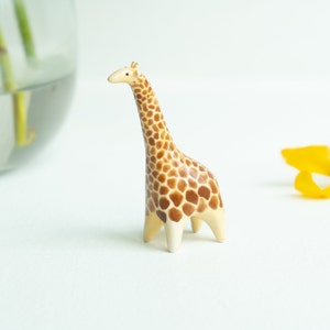 Miniature Handmade Ceramic Giraffe Figurine | Etsy