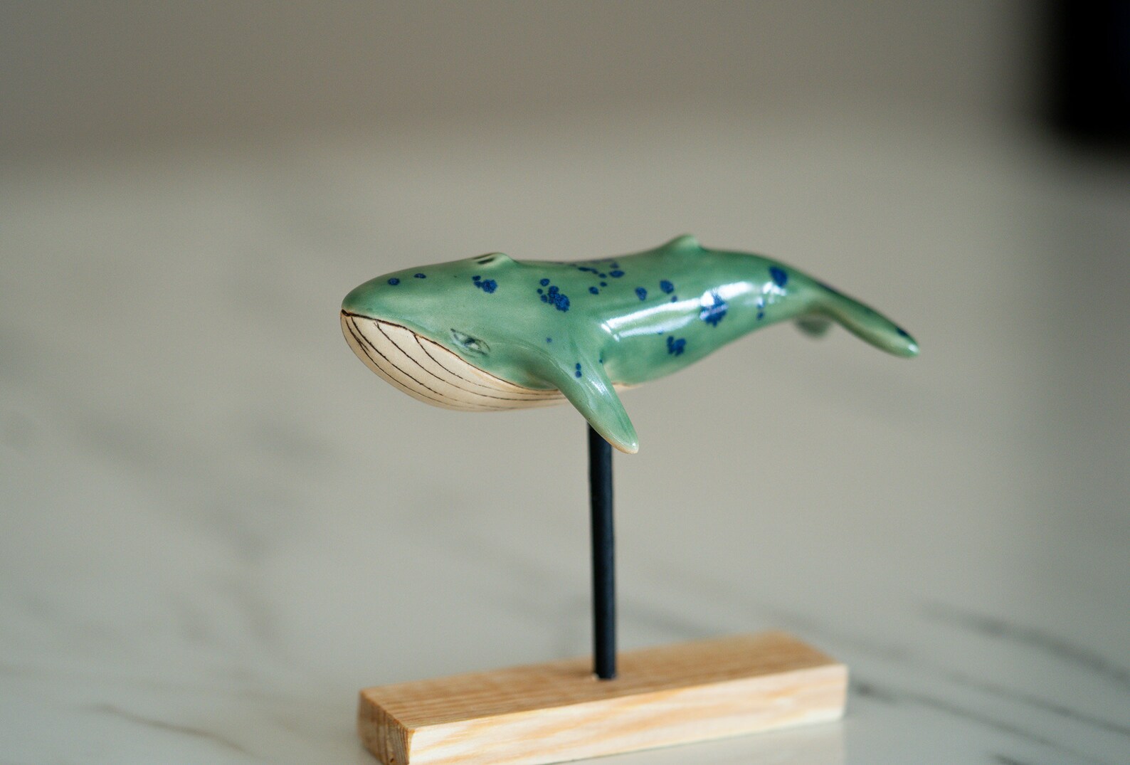 Handmade Ceramic Blue Whale Figurine - Etsy