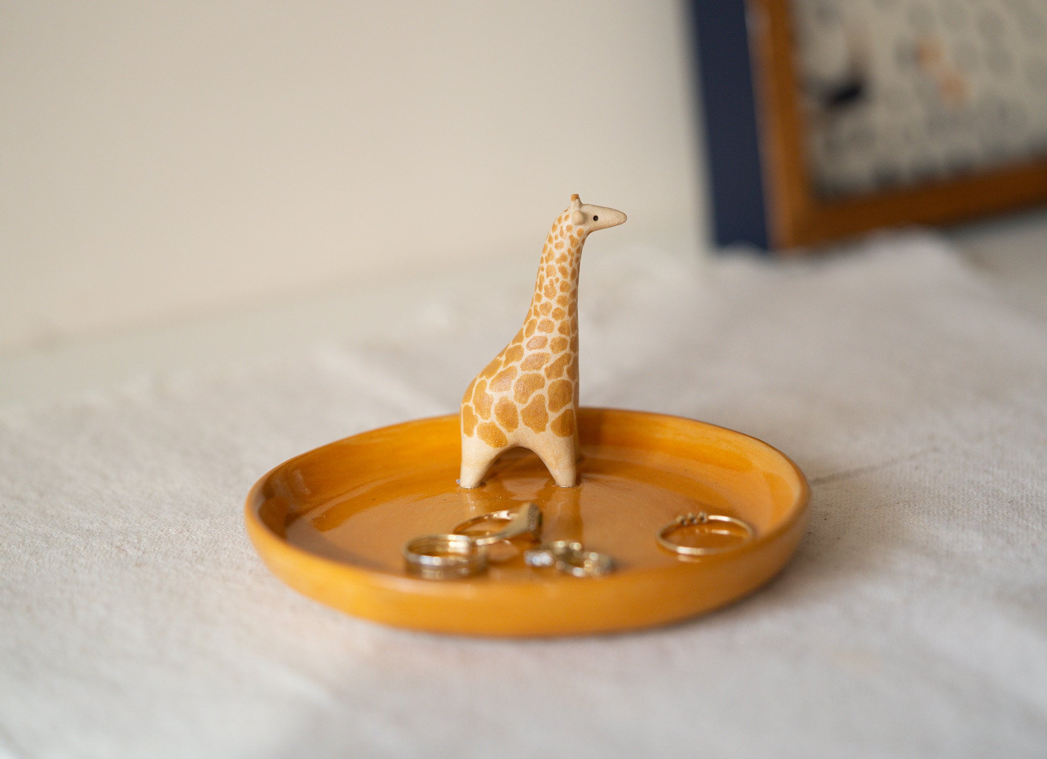 Handmade Ceramic Ring Dish With Giraffe - Etsy