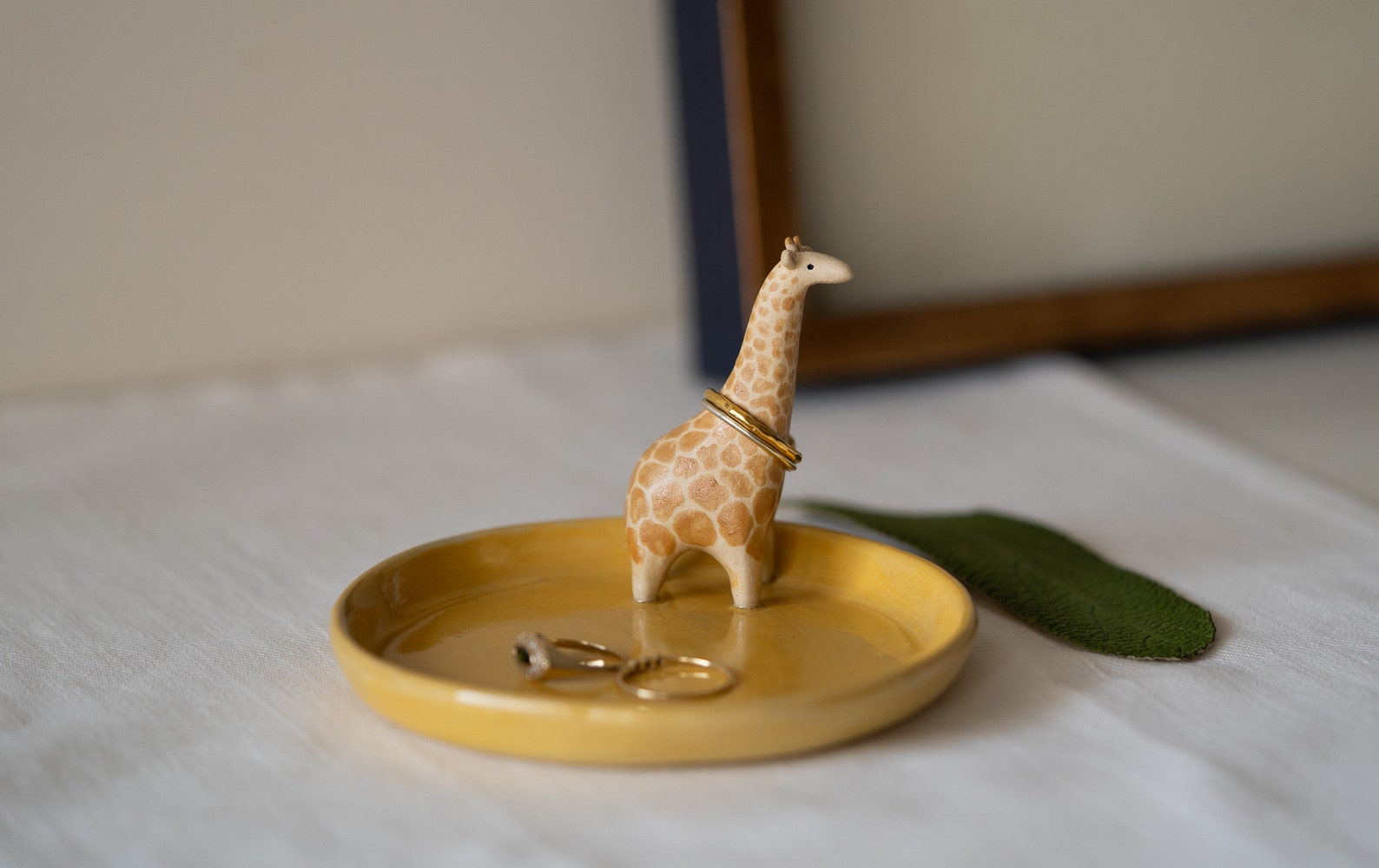 Handmade Ceramic Ring Dish With Giraffe - Etsy