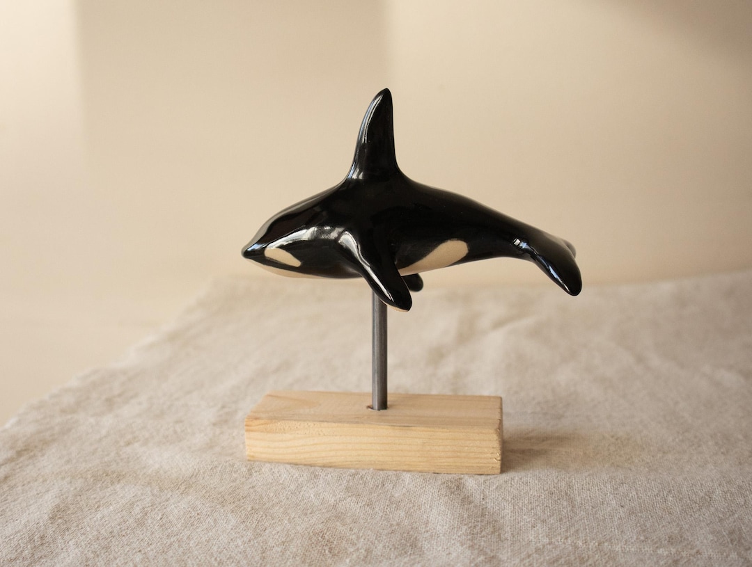 Handmade Ceramic Orca Sculpture - Etsy