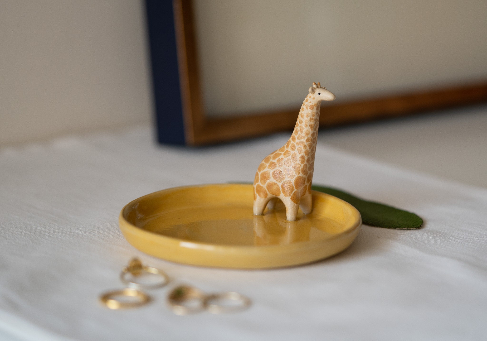 Handmade Ceramic Ring Dish With Giraffe - Etsy