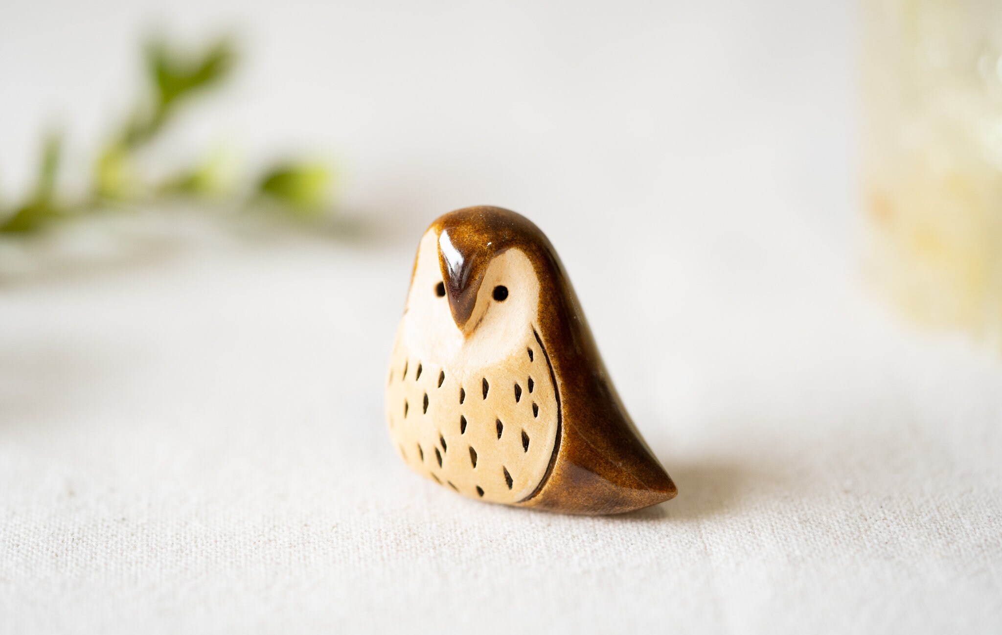 Handmade Ceramic Owl Figurine | Etsy