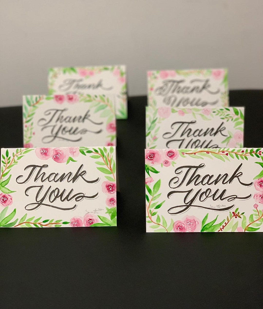 Hand Painted Thank You Cards - Etsy