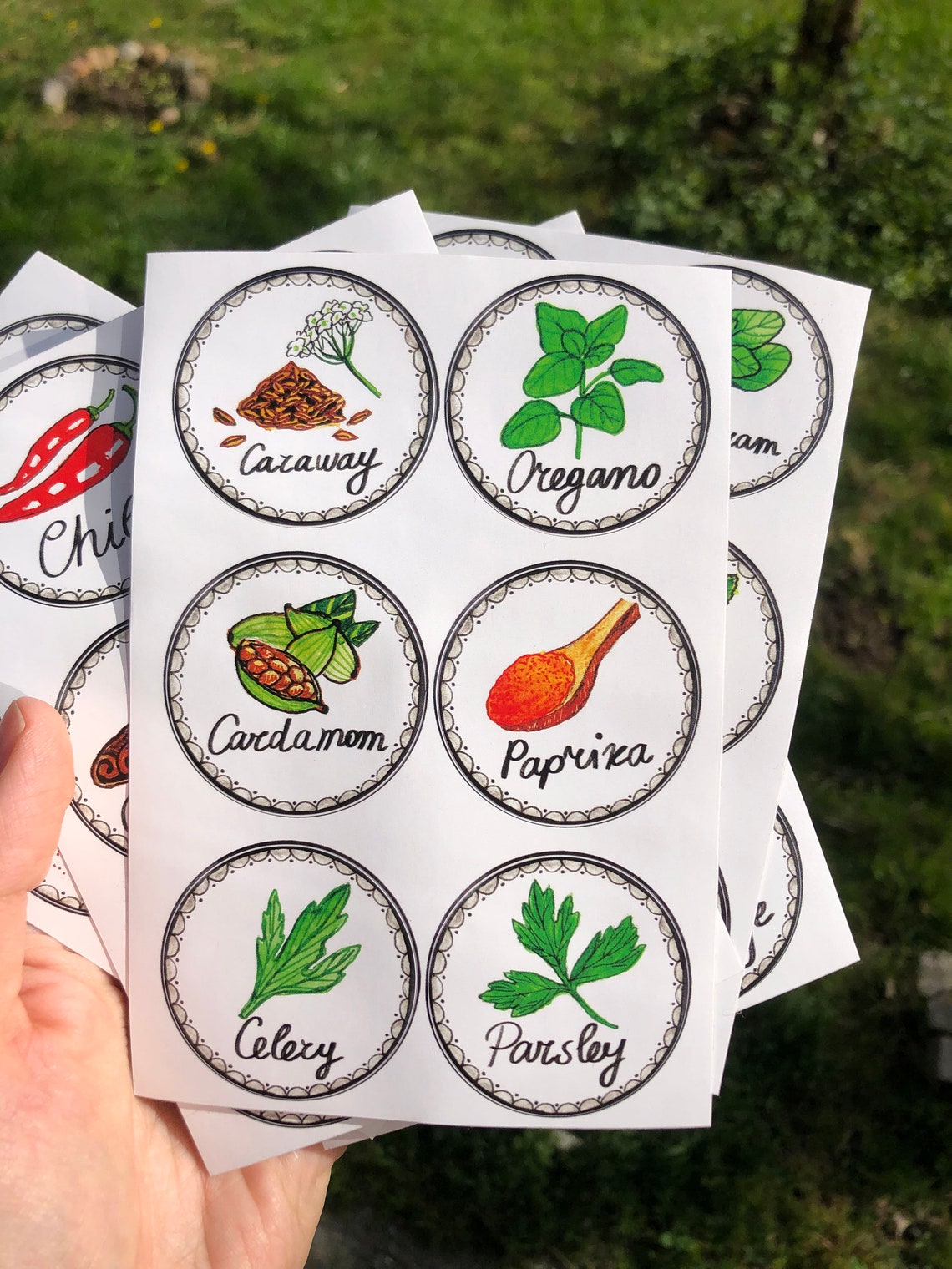Printable Spice Jar Labels| Home Organisation|spice Jar Label| DIY ...