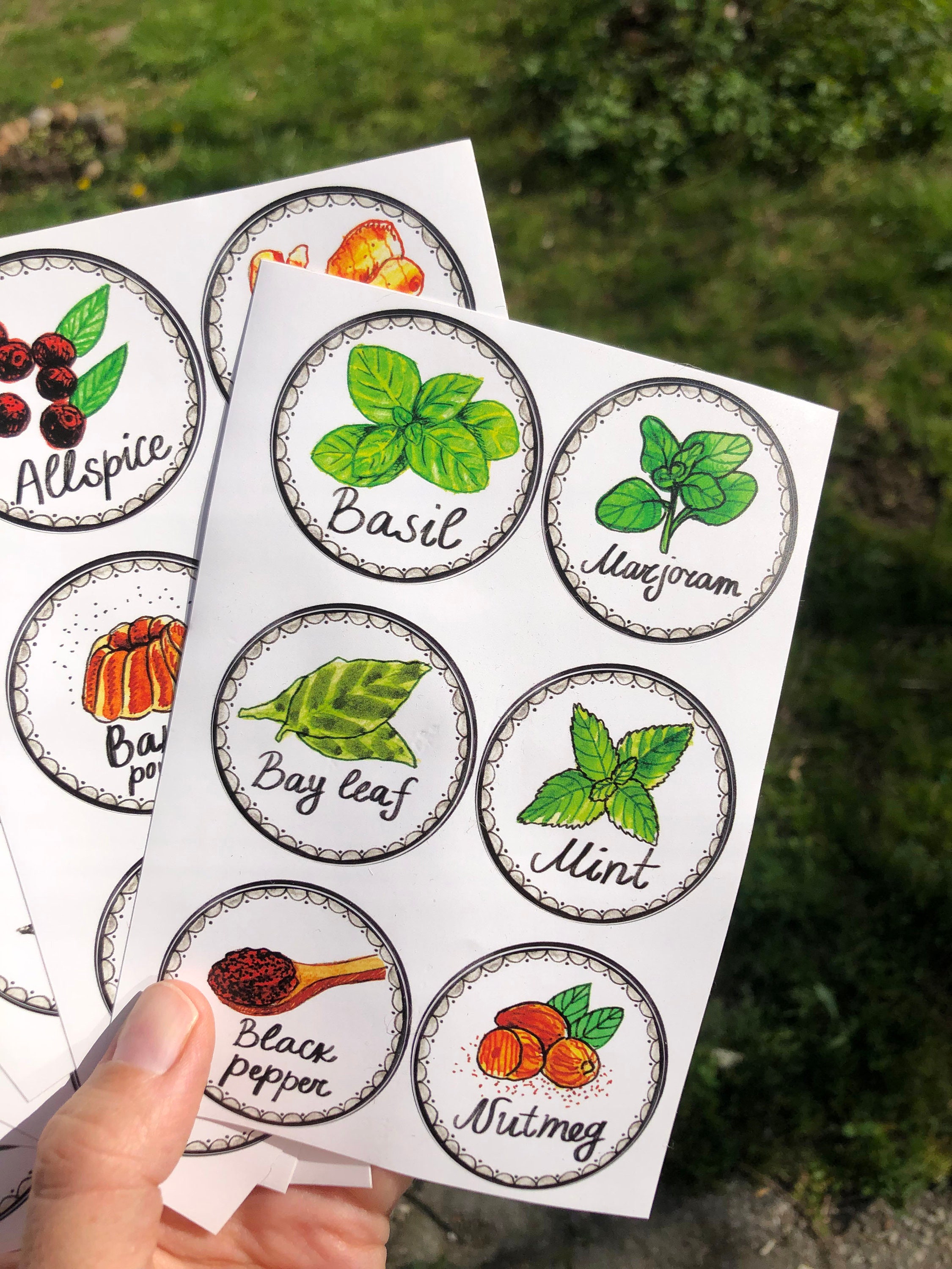 Printable Spice Jar Labels| Home Organisation|spice Jar Label| DIY ...