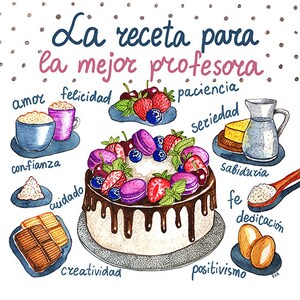 La Receta Para La Mejor Profesora| Spanish Teacher| Spanish Teacher ...
