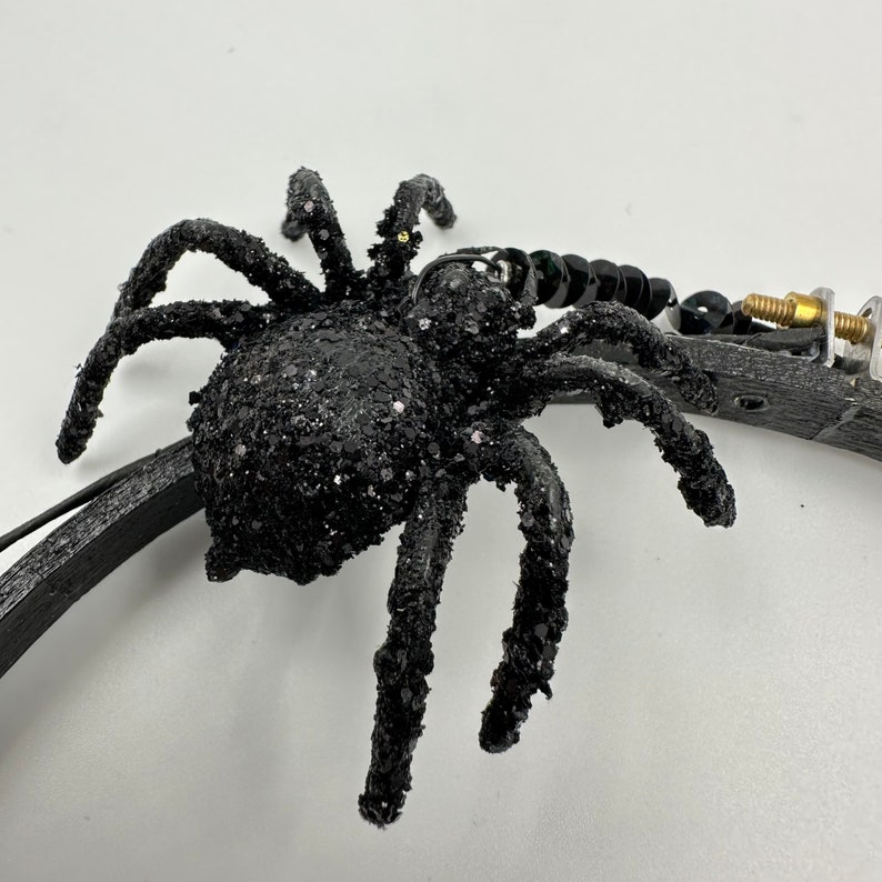 Black Sequin Spider Decorative Embroidery Hoop - Etsy