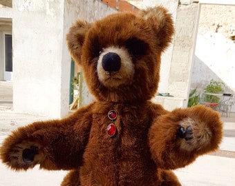 Chin Teddy Bear, Collectible Bear, Handmade Bear - Etsy