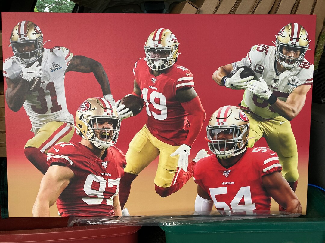 San Francisco 49ers Canvas Wrap Around 20x30 in Poster Ready to Hang - Etsy