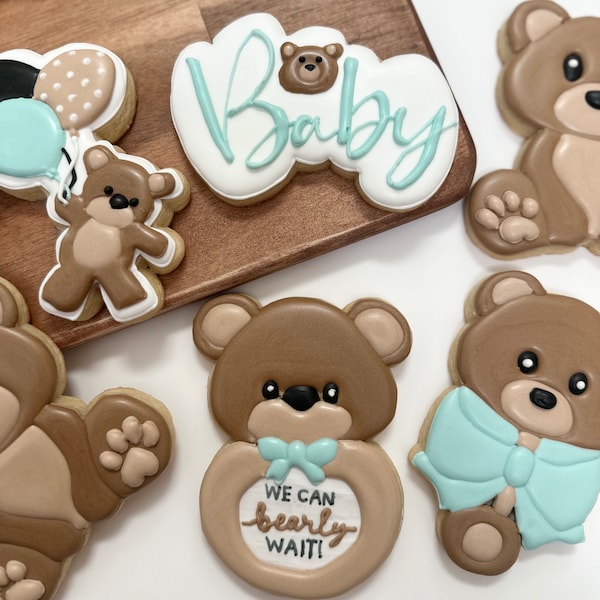 We Can Bearly Wait Cookies Etsy