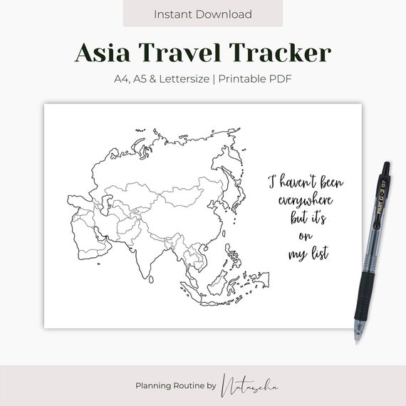 Asia Map Template